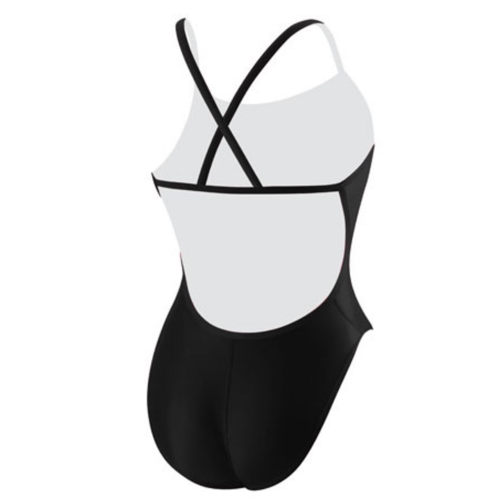 Speedo Solid Black Super Back One Piece Swimsuit Cros… - Gem
